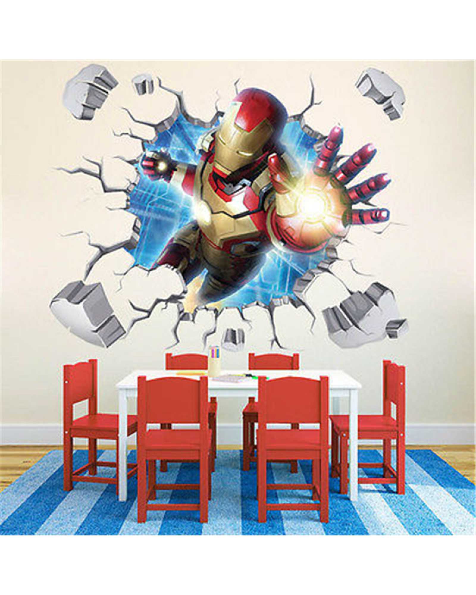 3D Ironman Wall Sticker :: Wowflashy.com